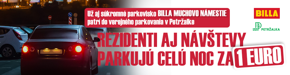 billa-parkovanie-banner - Petržalka