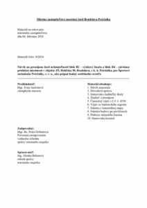 12 Návrh na prenájom časti nehnuteľnosti blok B2 – výukový bazén a blok B4 – súvisiace príslušné ...