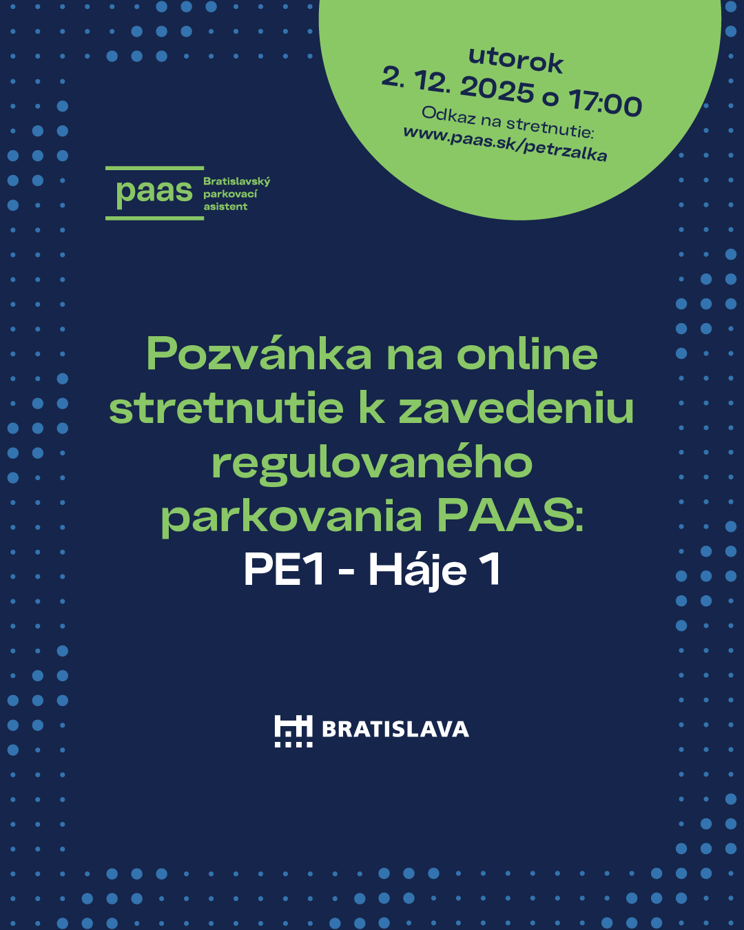 PAAS prichádza na Háje 1. Pýtajte sa, čo vás zaujíma, vo verejnej ...
