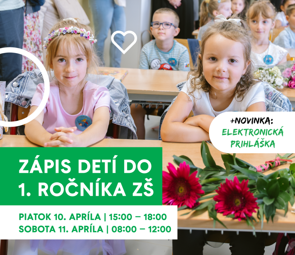 Zápis detí do 1. ročníka ZŠ pre školský rok 2026/2027 - Petržalka